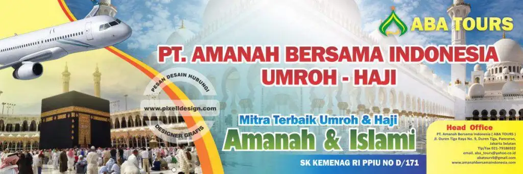 Contoh Banner Spanduk Haji dan Umroh yang Bagus