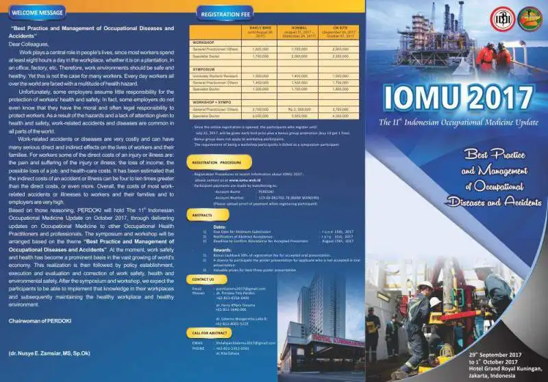 Contoh Brosur Iklan Seminar Corak Exclusive Terbaik