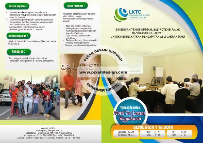 Contoh Brosur Iklan Seminar Corak Exclusive Terbaik