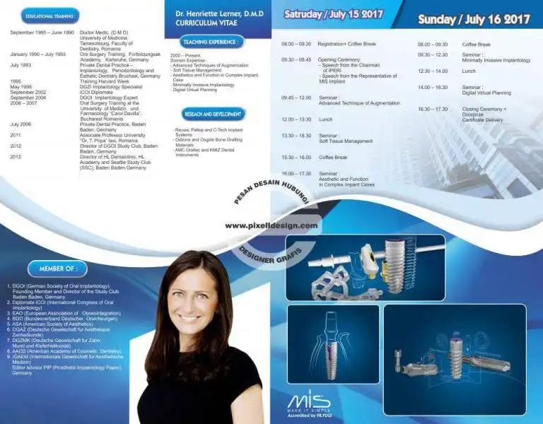 Contoh Brosur Iklan Seminar Corak Exclusive Terbaik