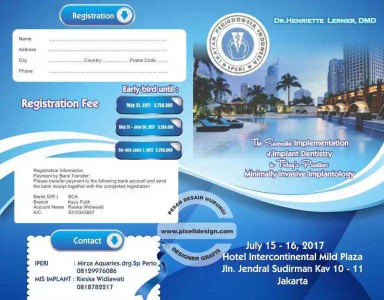 Contoh Brosur Iklan Seminar Corak Exclusive Terbaik