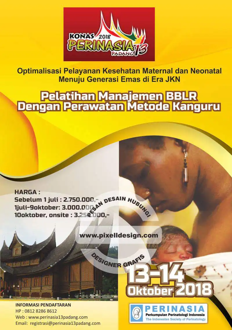 Contoh Brosur Iklan Seminar Corak Exclusive Terbaik