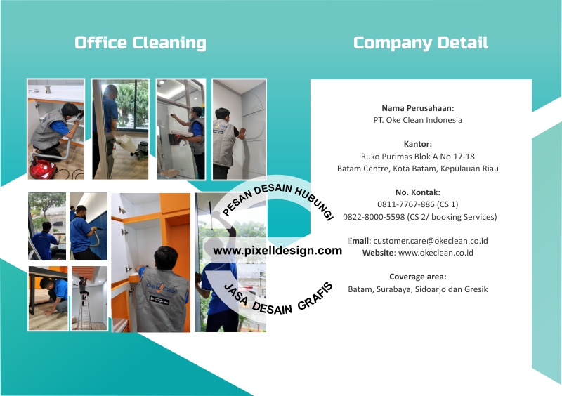 PT. OKE CLEAN INDONESIA - Desain Company Profile Perusahaan Cleaning Service