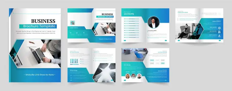 Contoh Desain Company Profile Sederhana Minimalis