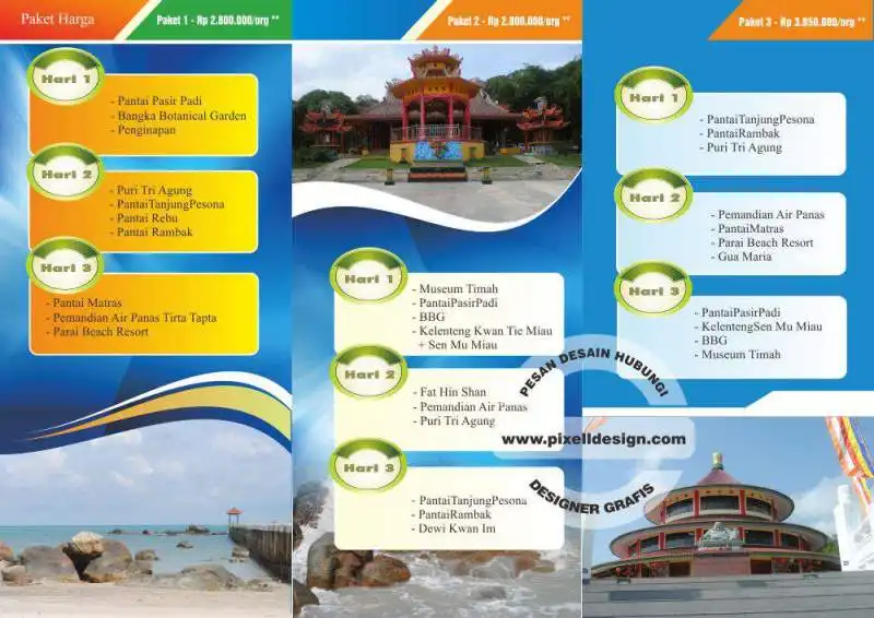 Contoh Brosur Travel Agent Wisata Menarik