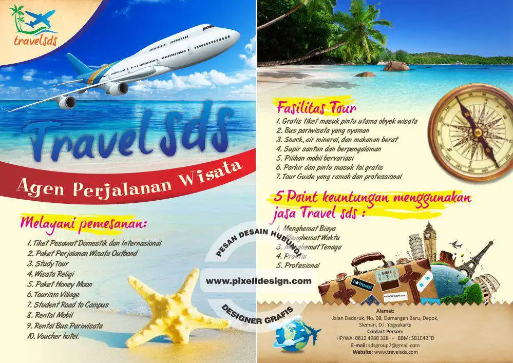 Iklan Wisata Travel Agent – Pixell Design
