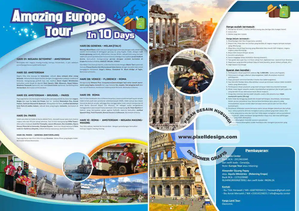 Contoh Brosur Travel Agent Wisata Menarik