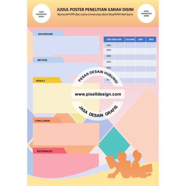 30+ Contoh Poster Penelitian Ilmiah / Case Report Lengkap