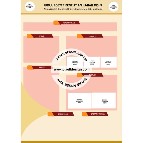 30+ Contoh Poster Penelitian Ilmiah / Case Report Lengkap